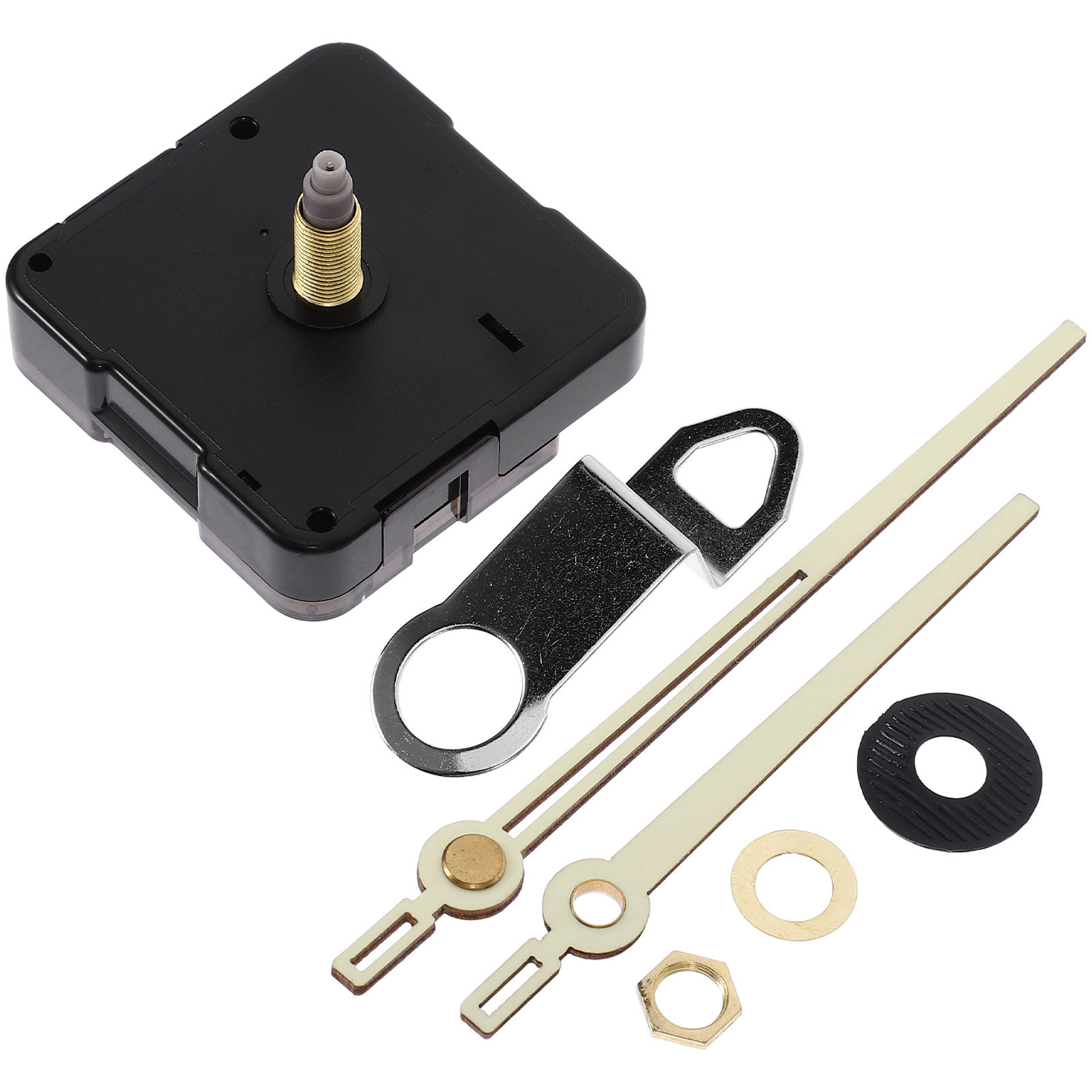 MLINS Clock Mechanism Replacement Kit for DIY Use Black Plastic Long ...