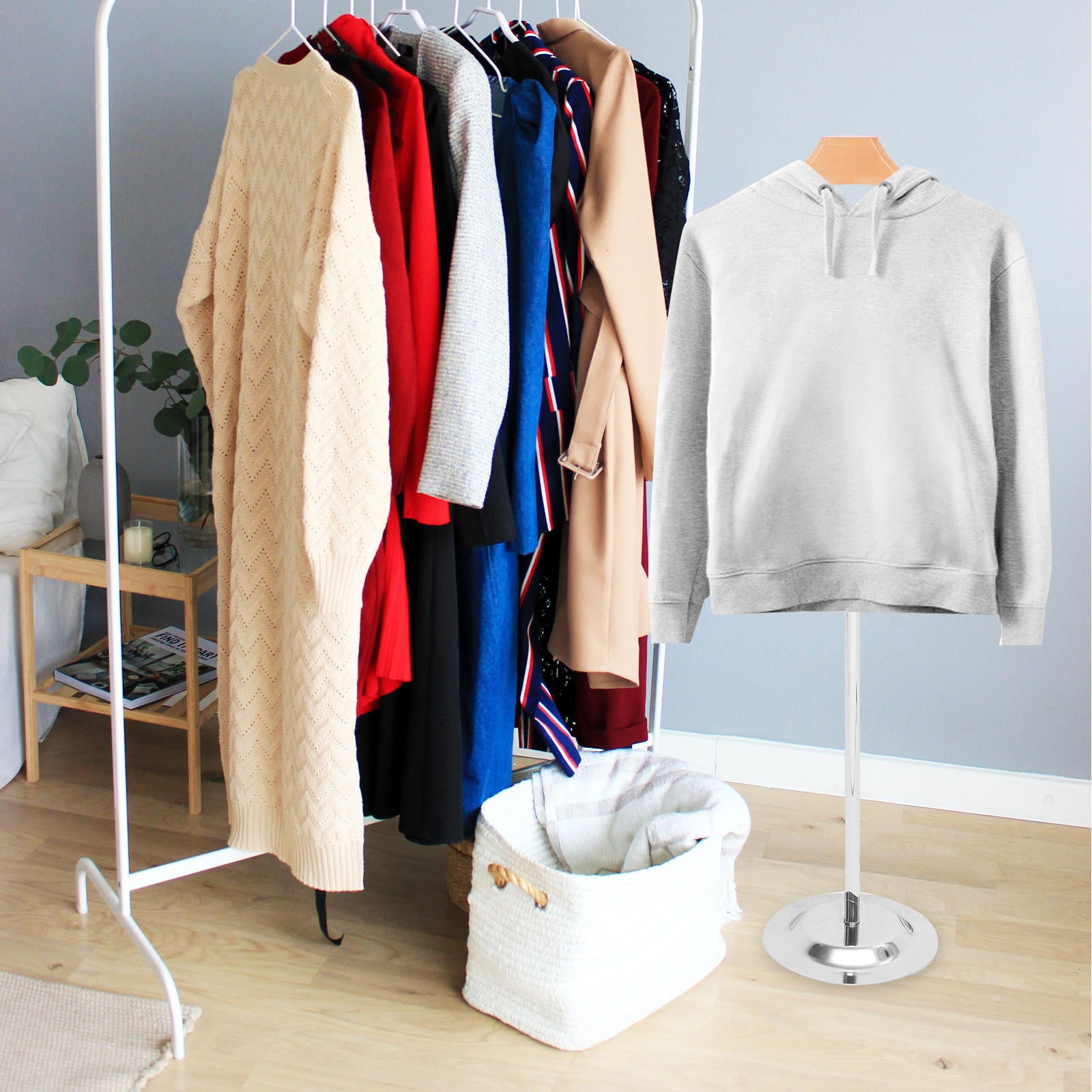 PTOOTP Adjustable Portable T-Shirt Display Stand for Clothes, Multi ...