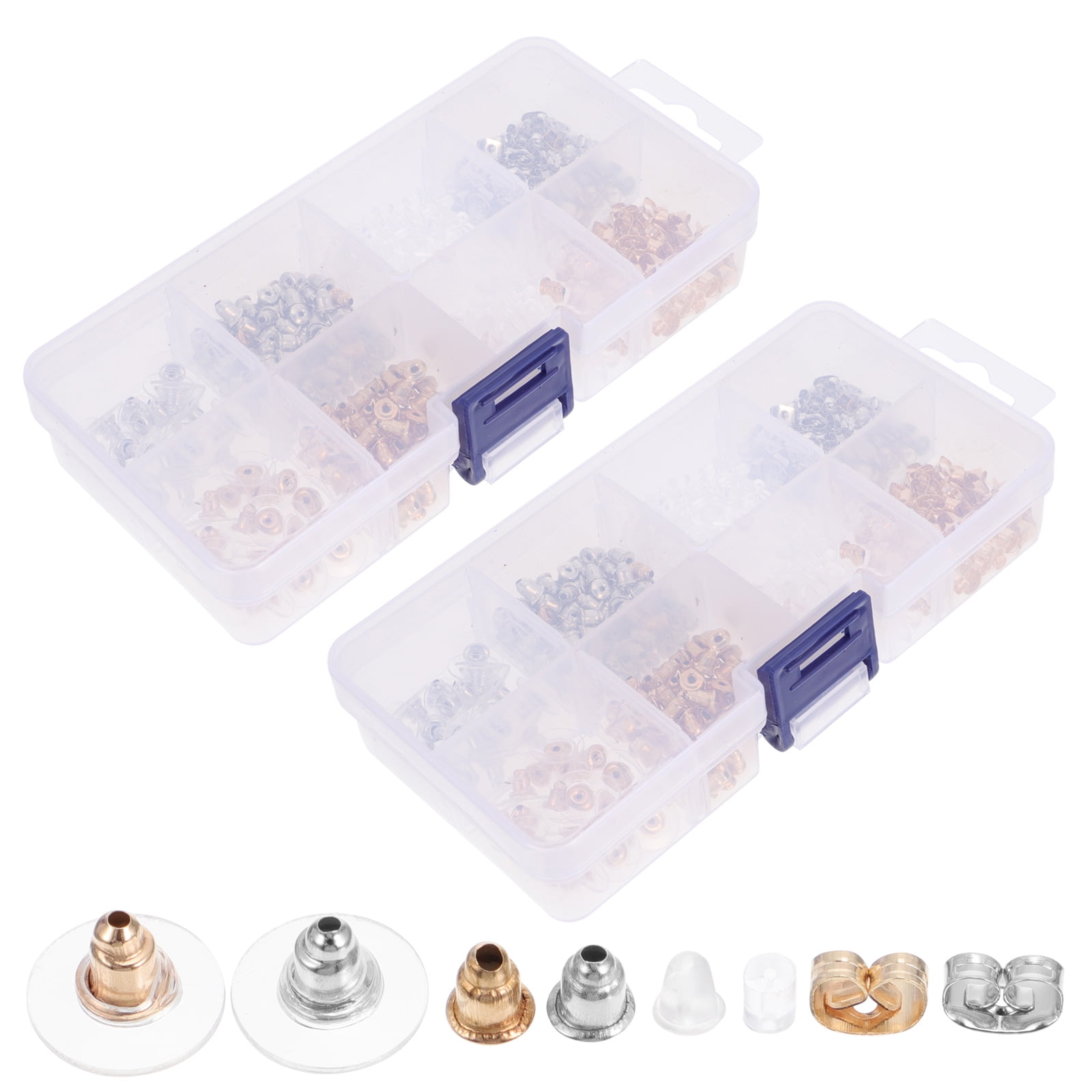 MLINS Clutch Earring Backs with Pads for Assorted Color Plastic and ...