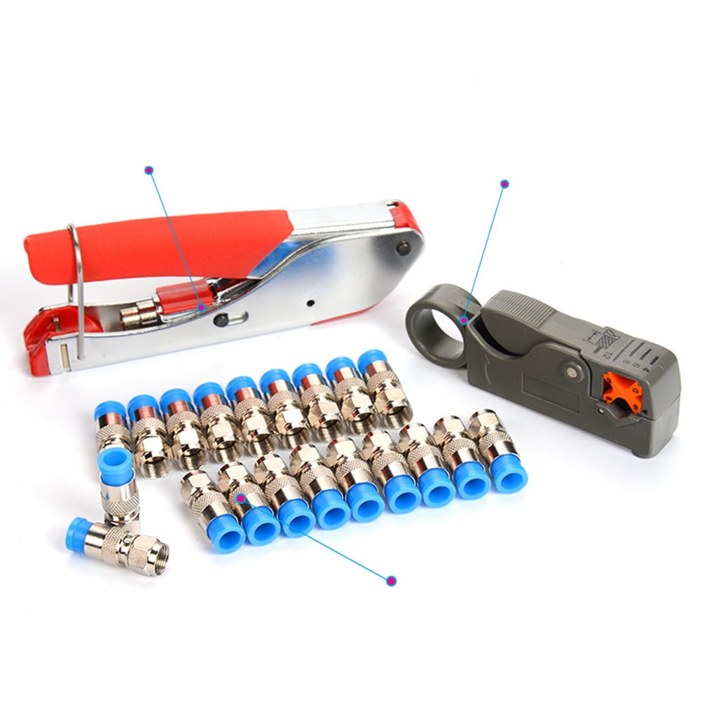 MLINS Coax Compression/crimping Tool Rotary Cable Stripper - Walmart.com