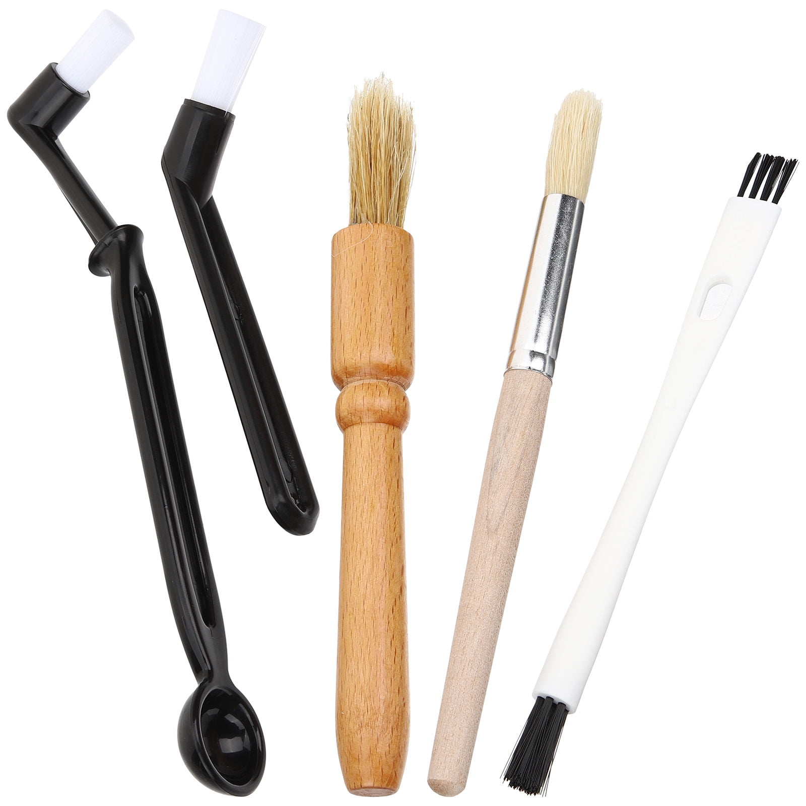 MLINS Coffee Machine Cleaning Brush with Wood and Nylon Bristles for ...