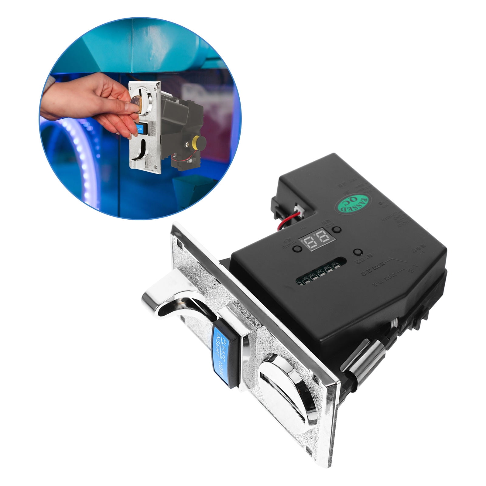 MLINS Coin Selector Receiver Arcade Game Coin-Operated Machine Rolling ...