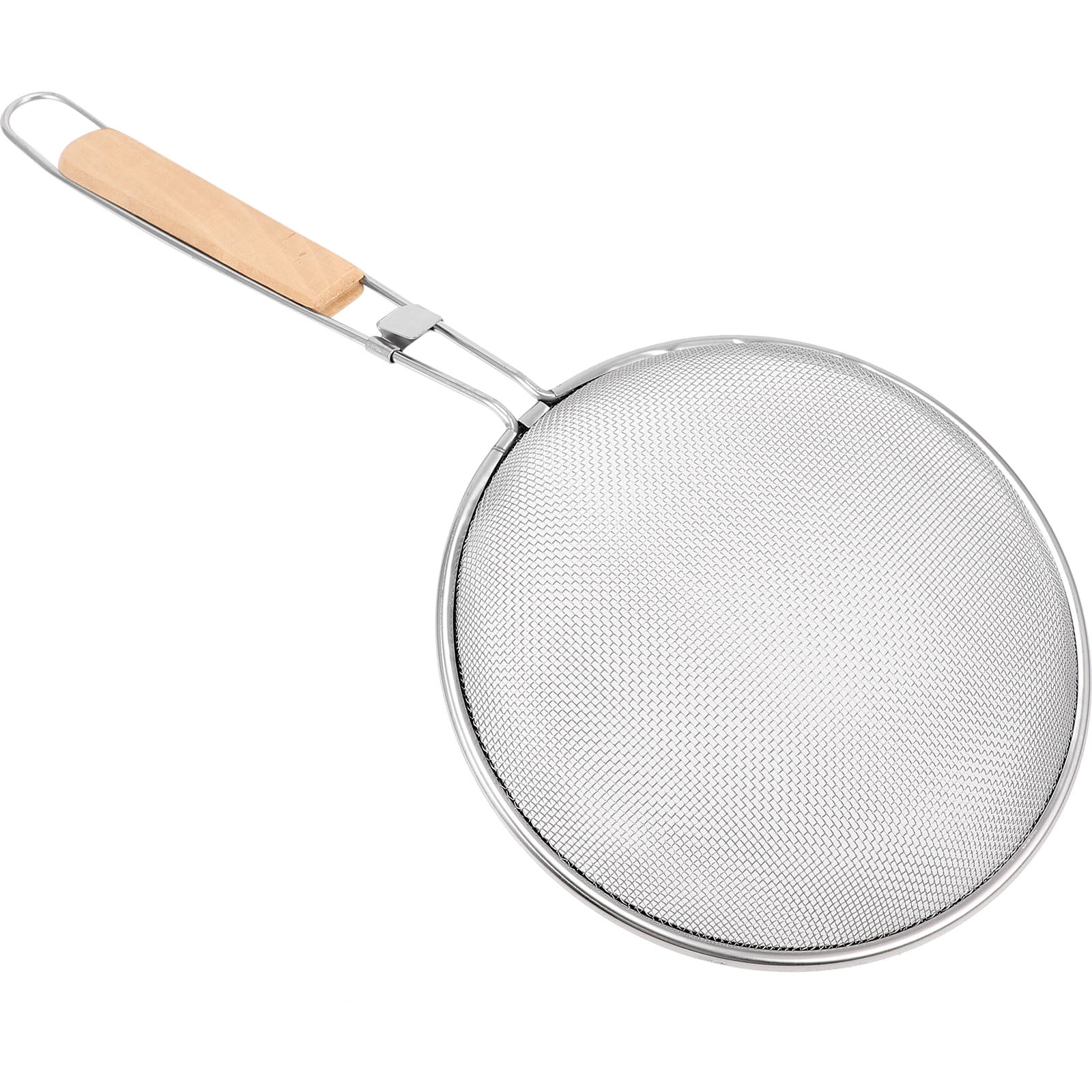 DINHEAROM Handheld Strainer with Handle Skimmer Silver Stainless Steel ...