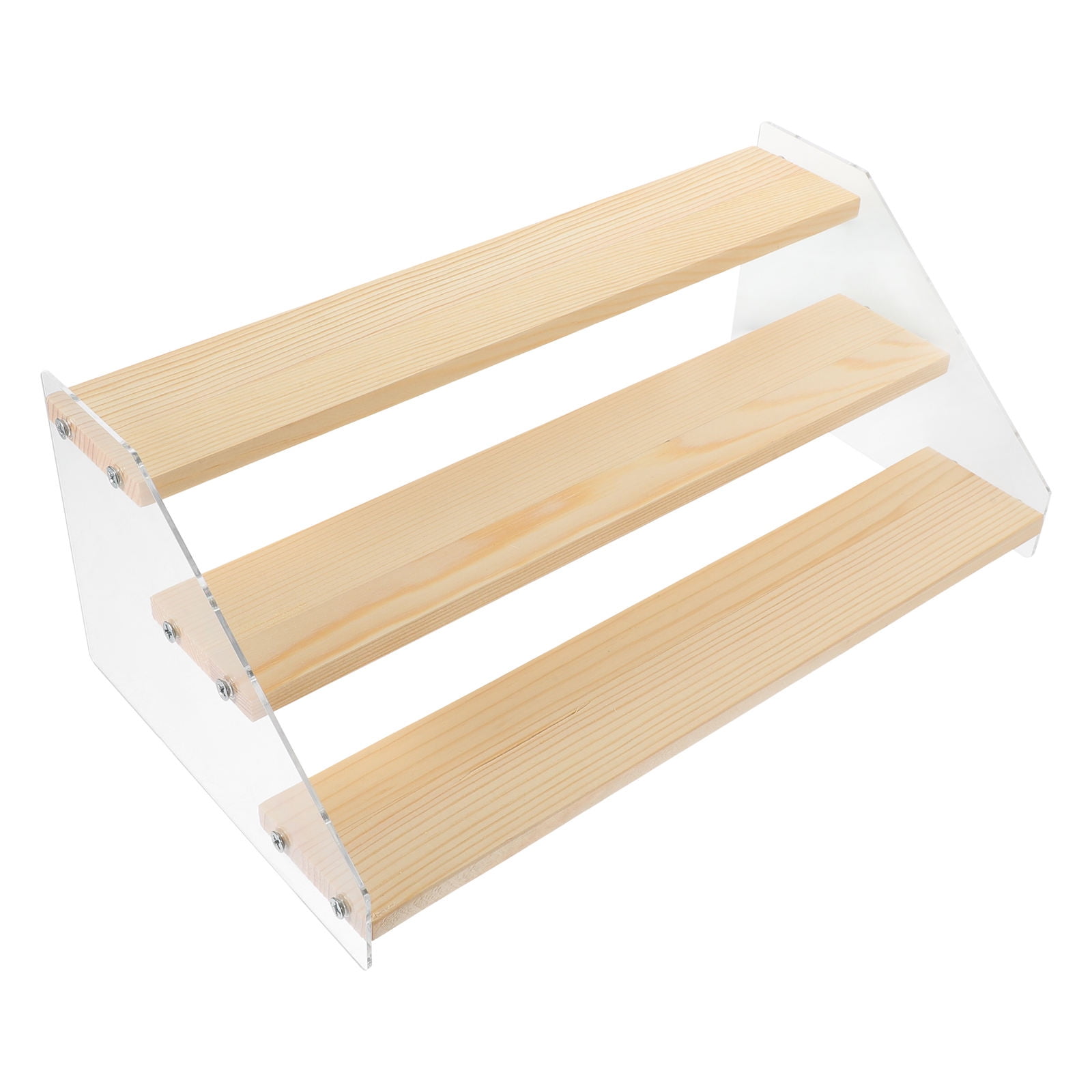 MLINS Collection Toy Display Rack Wooden Riser Stand Tiered Monitor ...