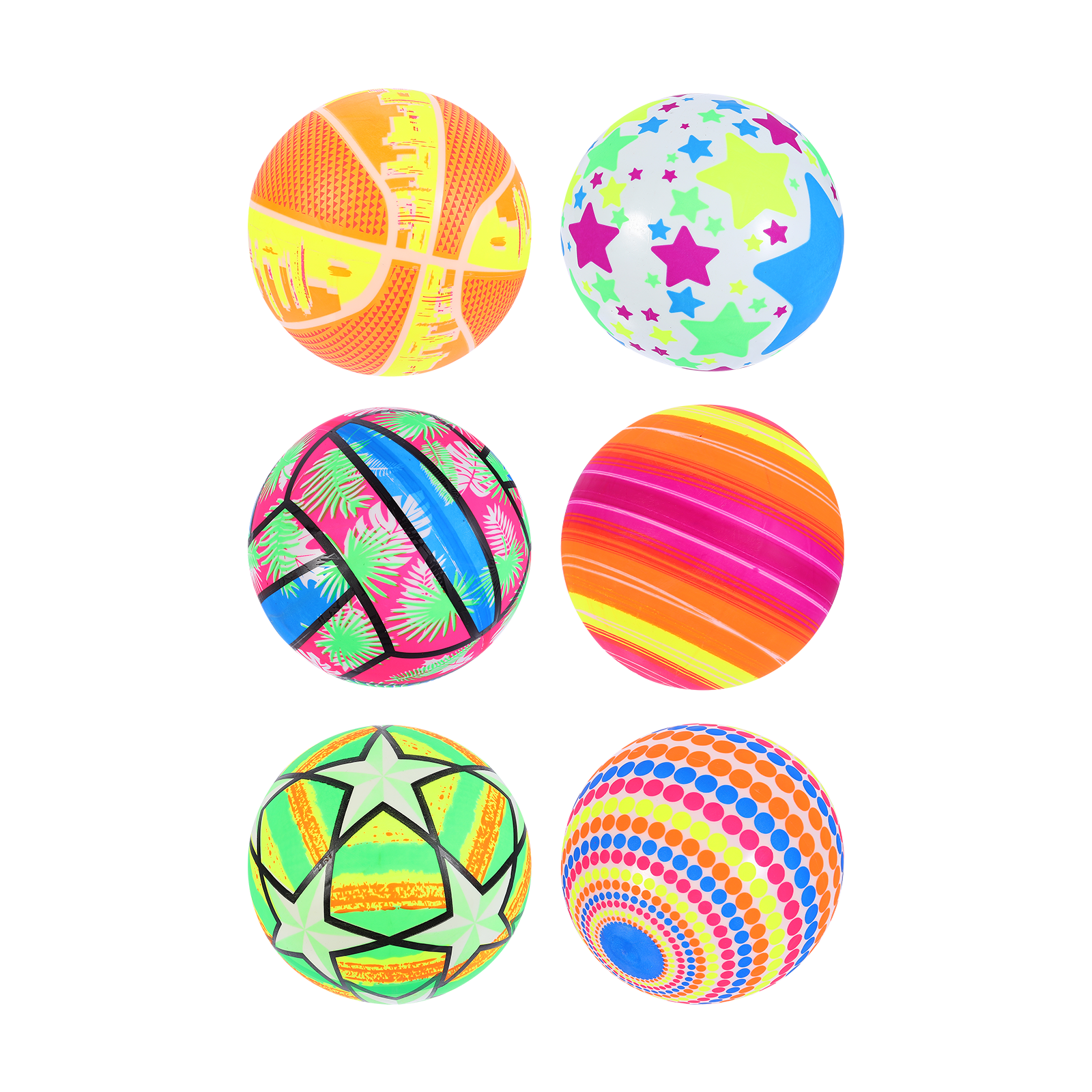MLINS Colorful Inflatable Beach Balls Made of PVC for Kids Fun ...