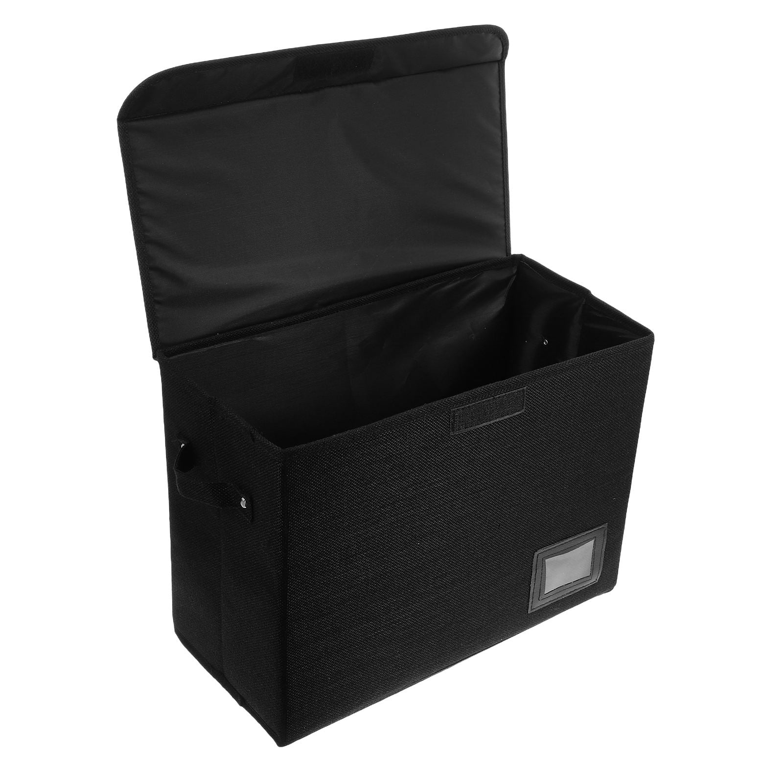 FELTECHELECTR Black Comic Book Storage Bin With Handle Design 1Set 15 ...