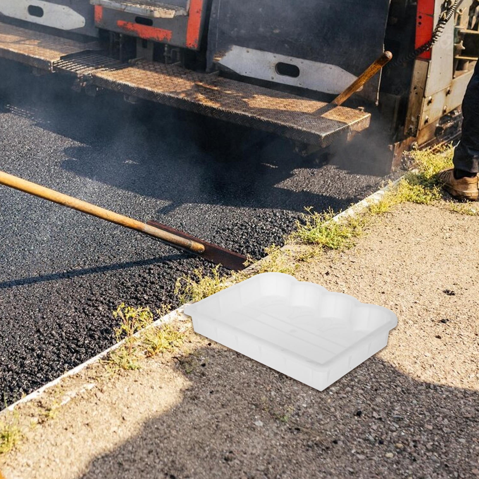 MLINS Concrete Brick Mold for DIY Garden Projects White PP Material for ...