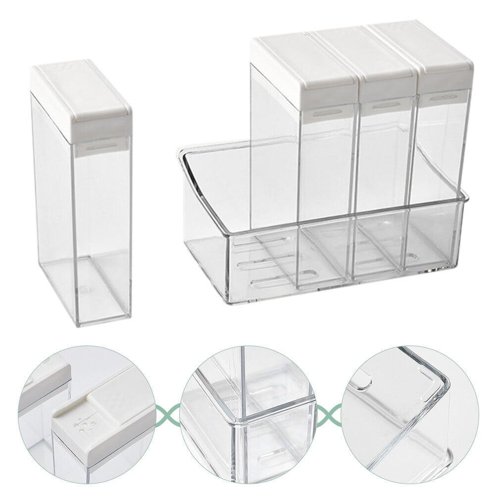 DINHEAROM Hand-Held Kitchen Seasoning Box Clear for Dining 1 Set 4.5X2 ...