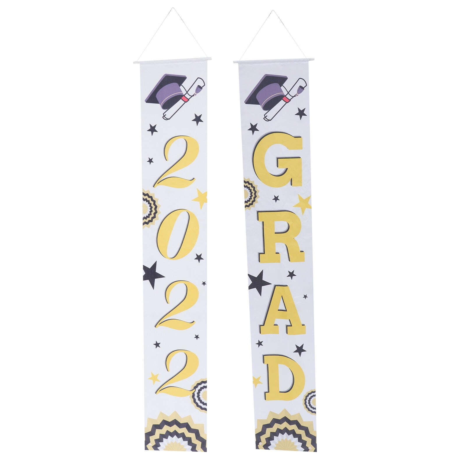DINHEAROM Door Curtains Multi Color Graduation Season Party Background ...