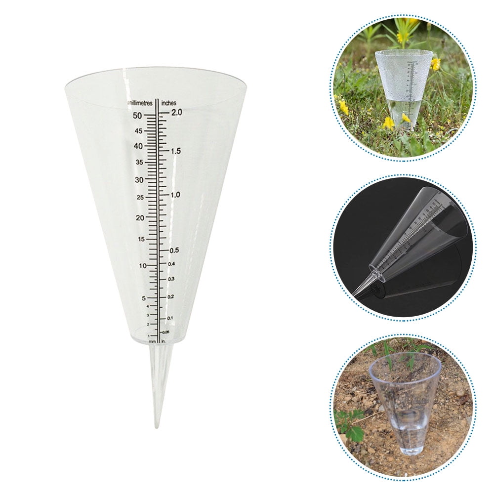 MLINS Conical Rain Glass Ground-insertion Gauge Farming - Walmart.com