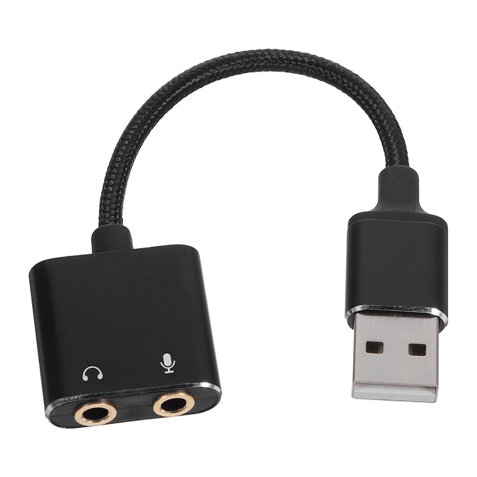 MLINS Convenient External Usb Sound Card Adapter With Headphone ...