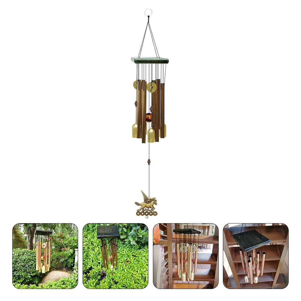 MLINS Copper Coin Wind Chime Wall Hanging Vintage Decor Home Chimes ...