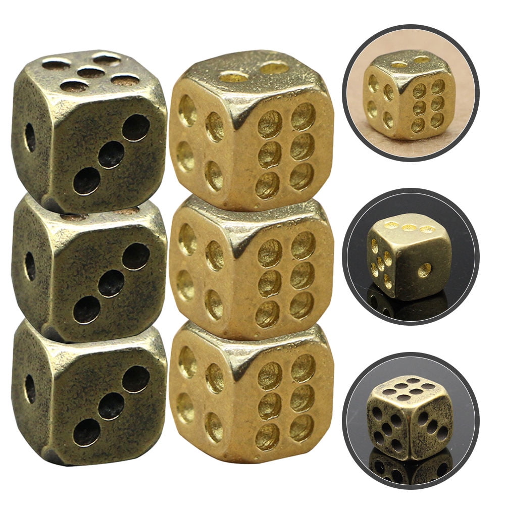 MLINS Copper Dice Set for Playing with Assorted Color and Premium ...