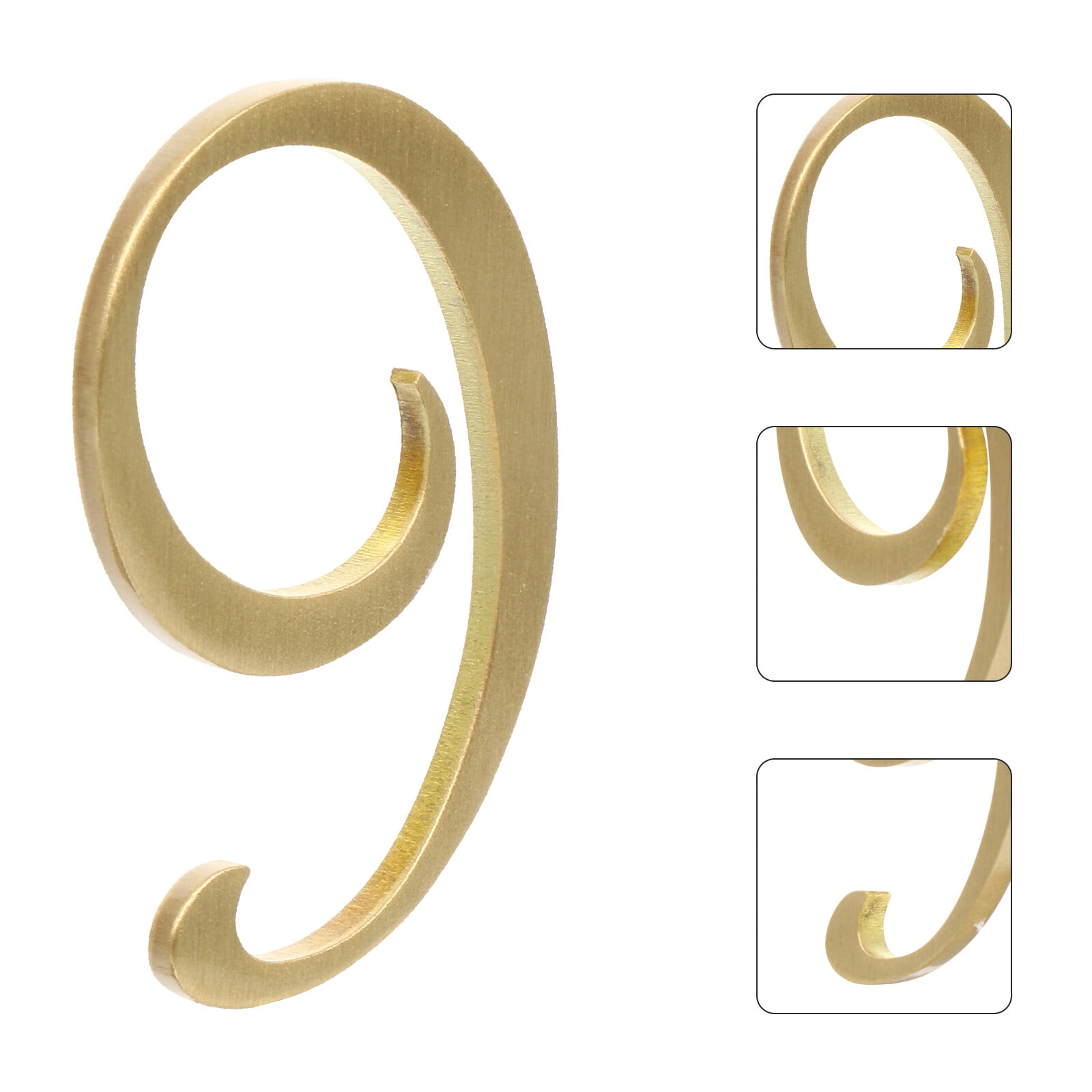 MLINS Copper Door Number Address Numbers Sign Mailbox Signs House Retro Decor Office Golden ...