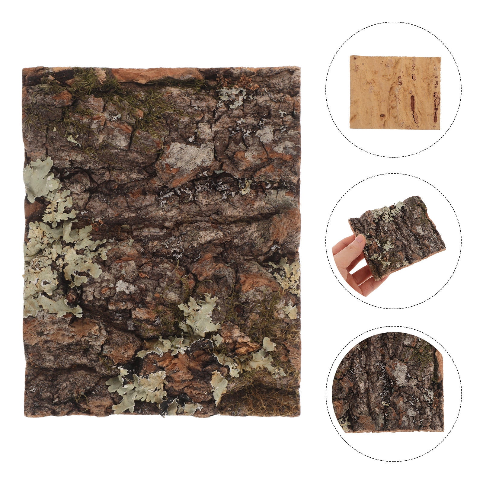 MLINS Cork Bark for Reptile Terrarium Background Fish Tank Decorations ...