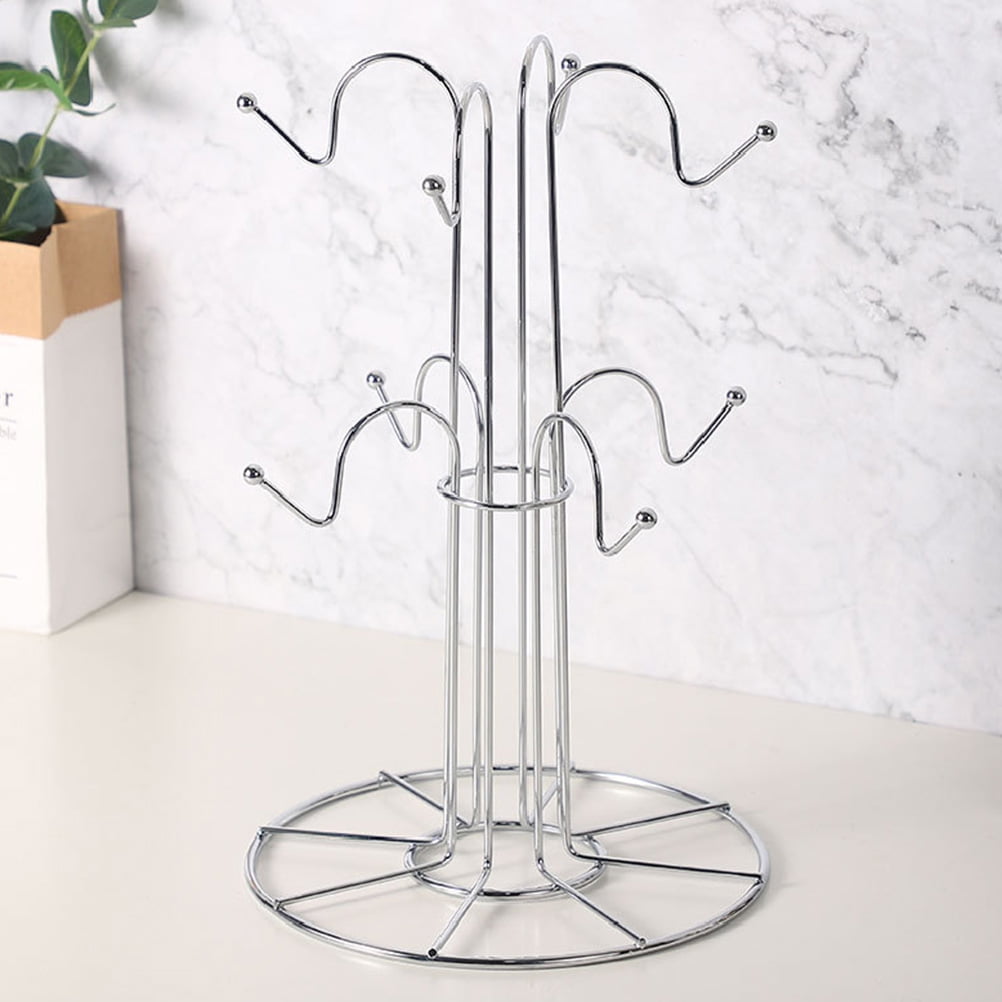 MLINS Countertop Mounted Coffee Cup Holder Space-saving Kitchen Rack ...