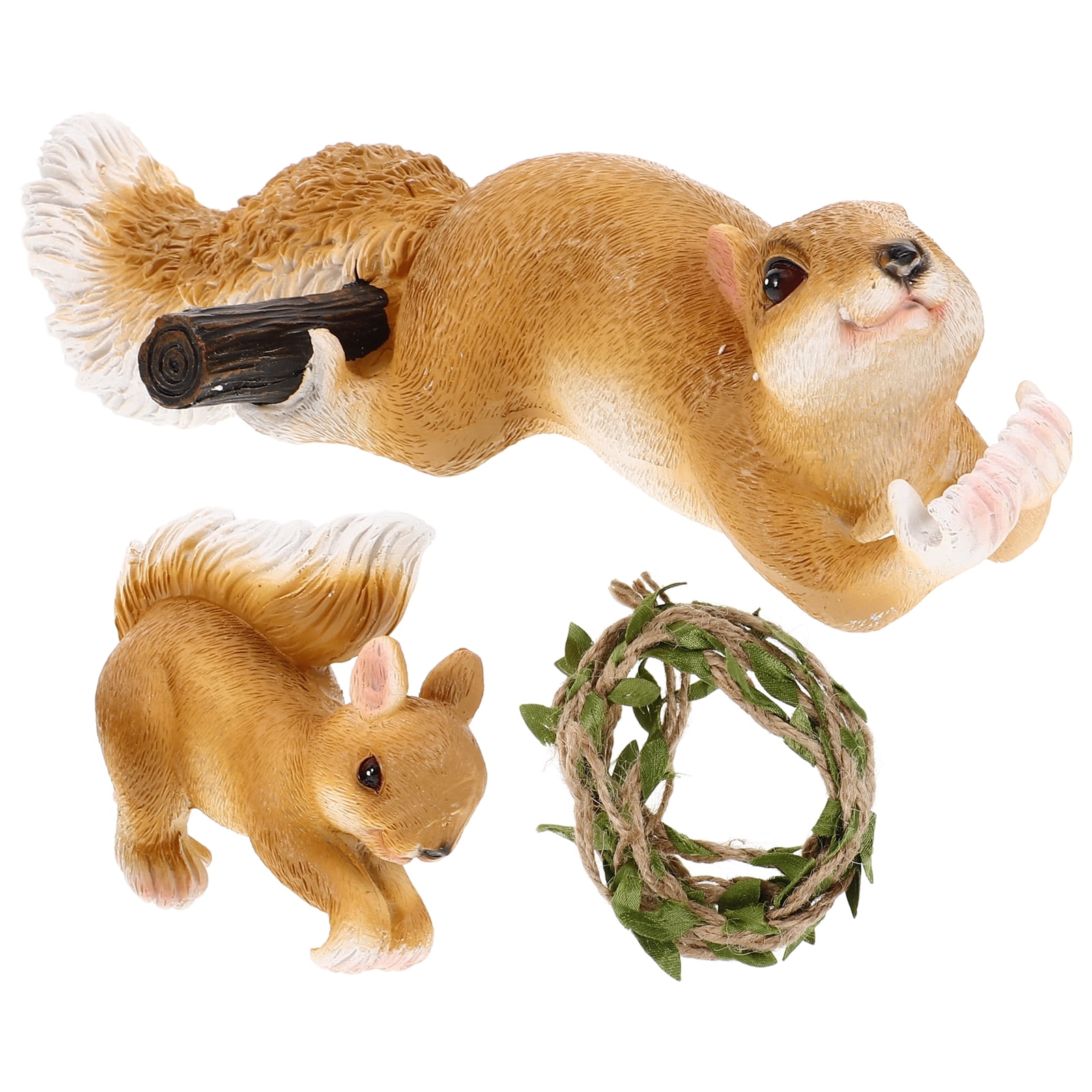 KONTONTY Adorable Squirrel Statue for Garden Decoration Made of Resin ...