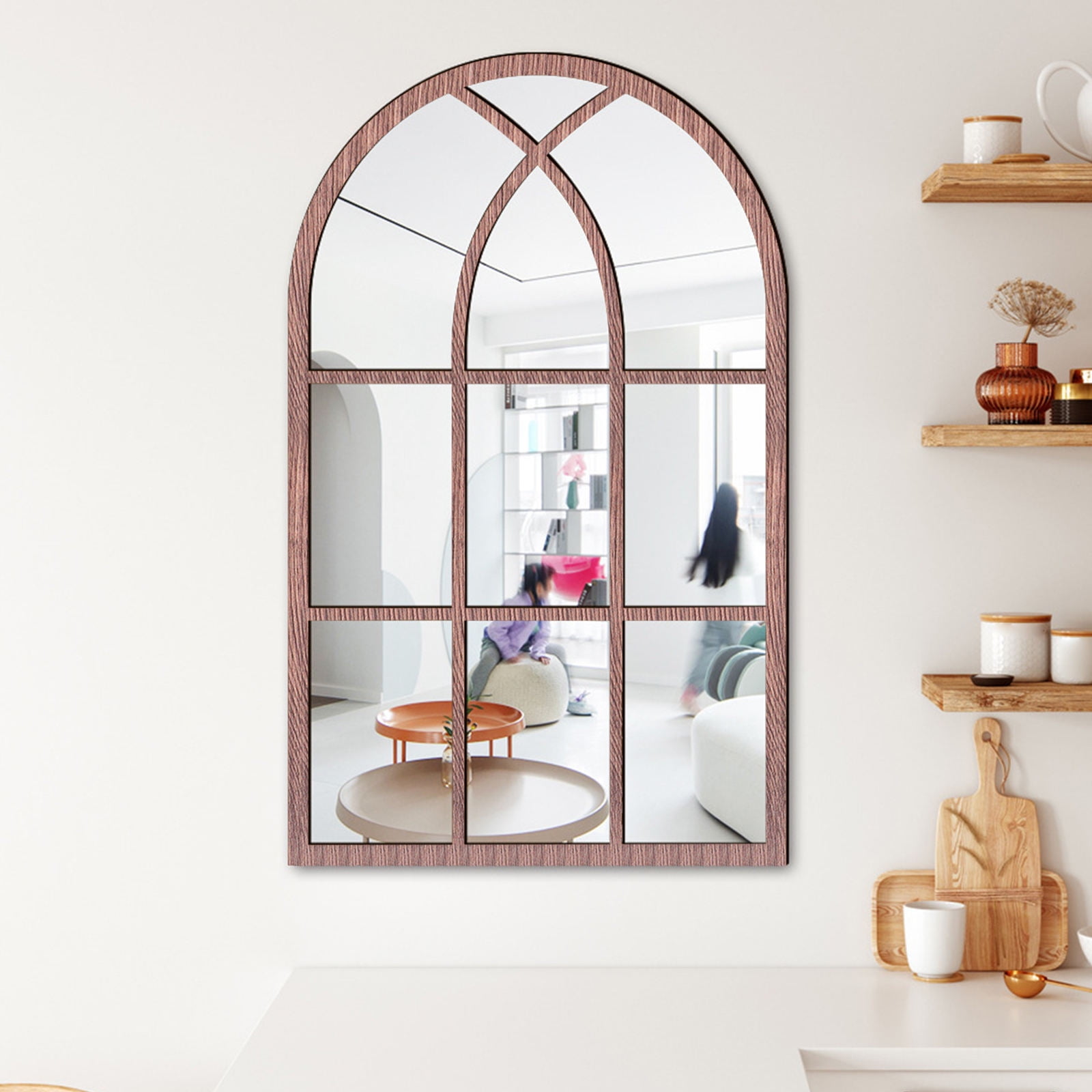 MLINS Creative Adhesive Wall Decal with Fake Window Design for Bedroom ...