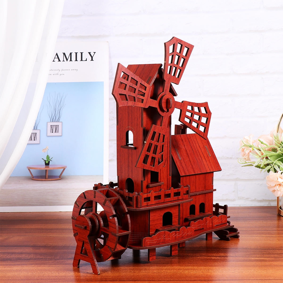 MLINS Creative Craft Delicate Desktop Present Layout DIY Assembling Toy ...