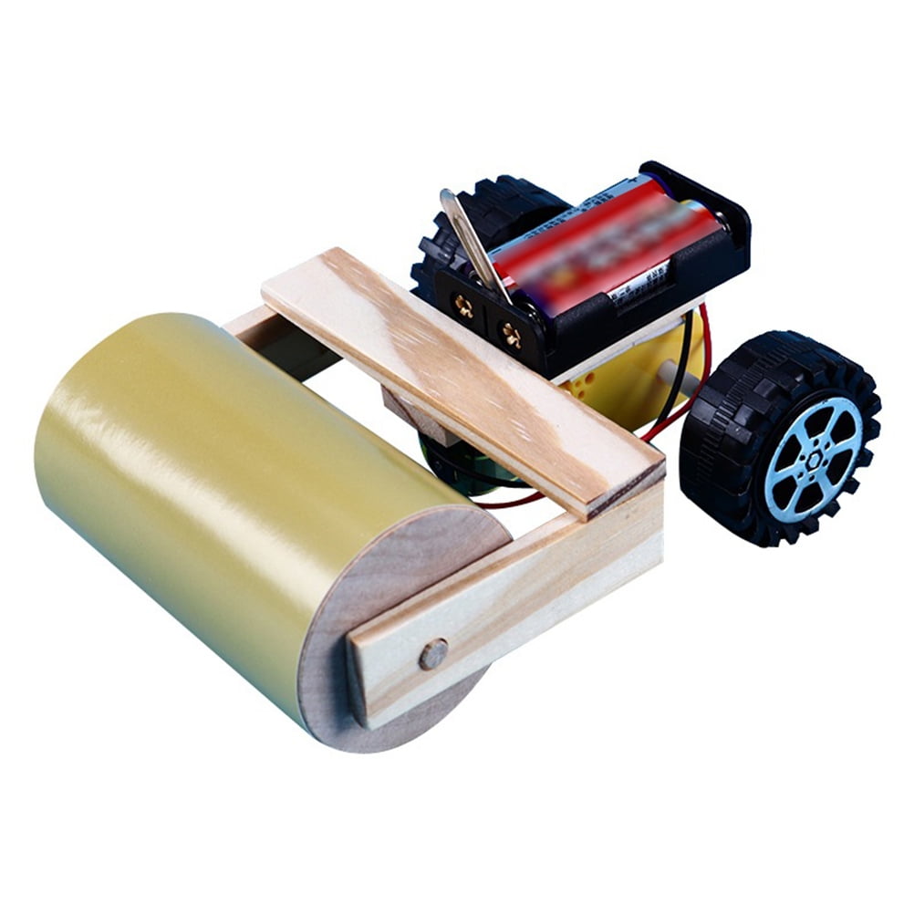 FOMIYES Roller Model Toy Khaki Wood Metal 1 Set 5.9*4.1in - Walmart.com
