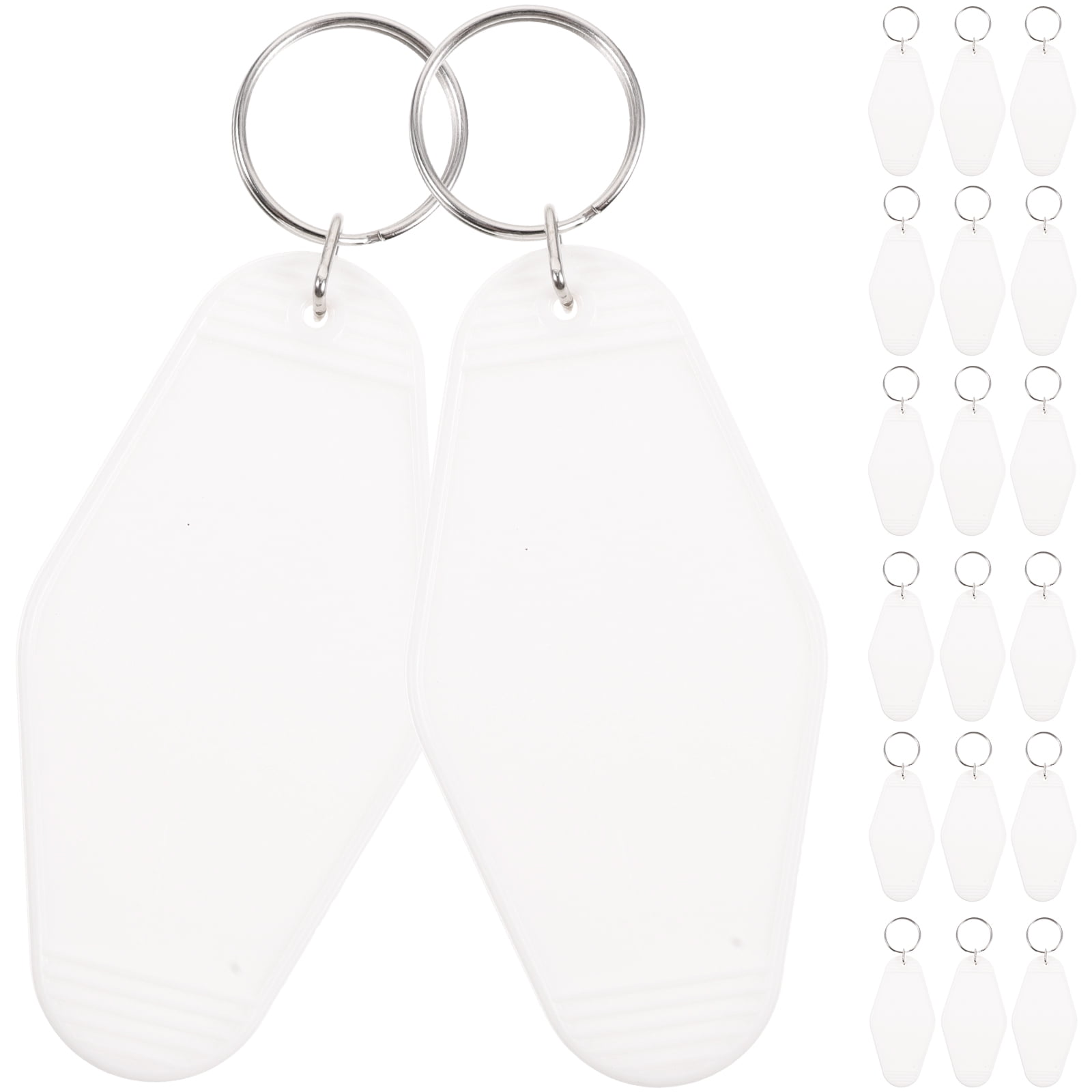 PTOOTP Key Tags For Label White Plastic Key Labels 20pcs Hanging ...