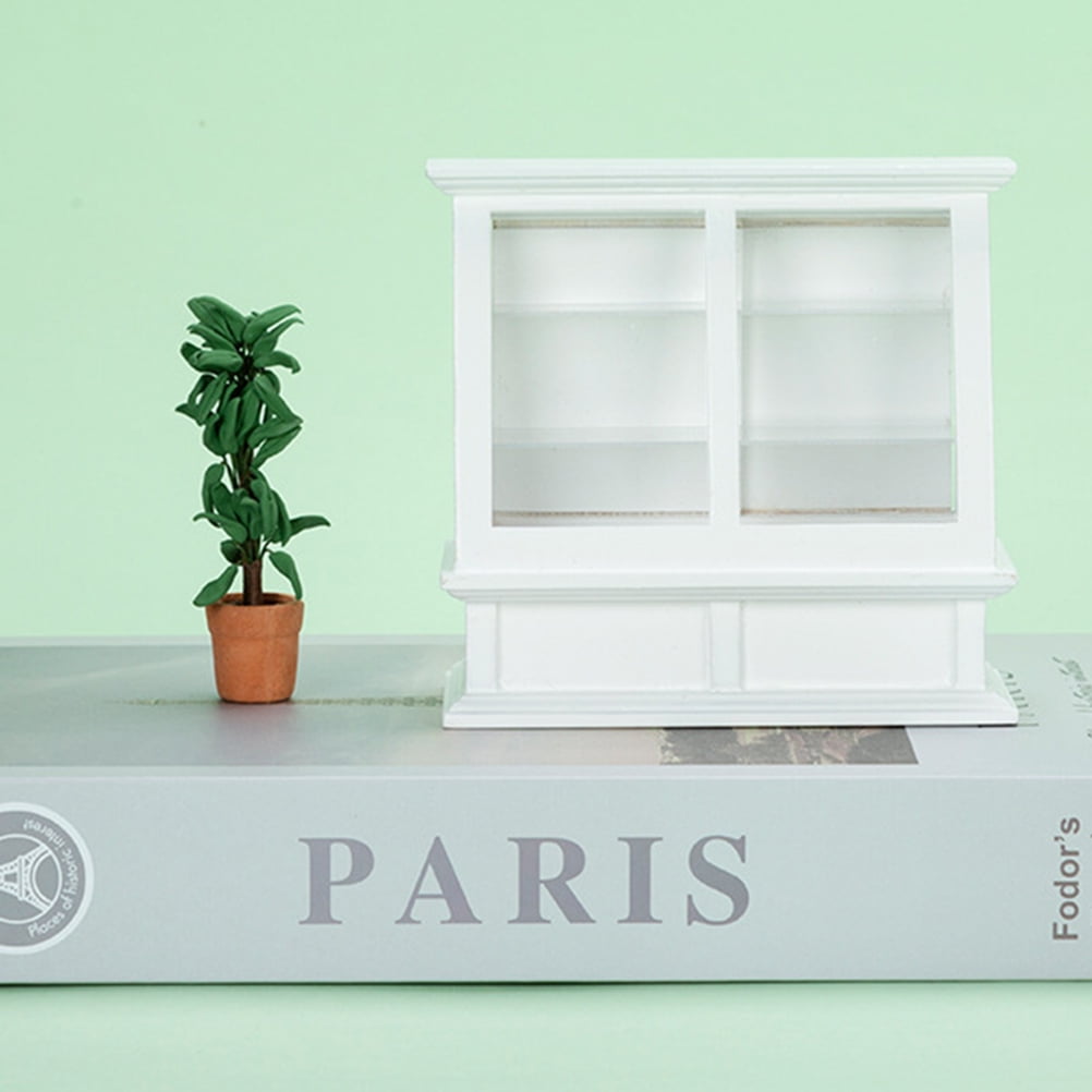 MLINS Creative Mini House Glass Cabniet Mini House Mini Decoration Mini ...