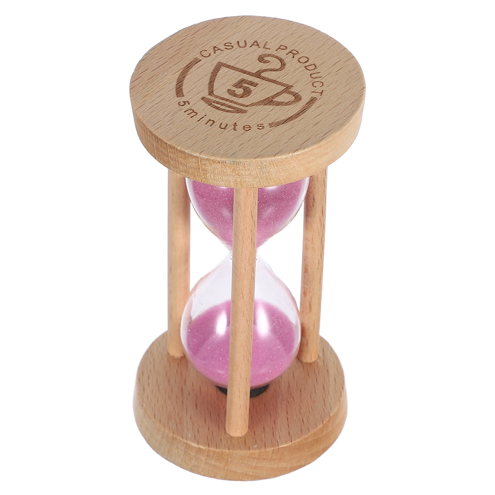 KONTONTY Wooden Glass Hourglass Timer for Home Cooking and Exercise ...