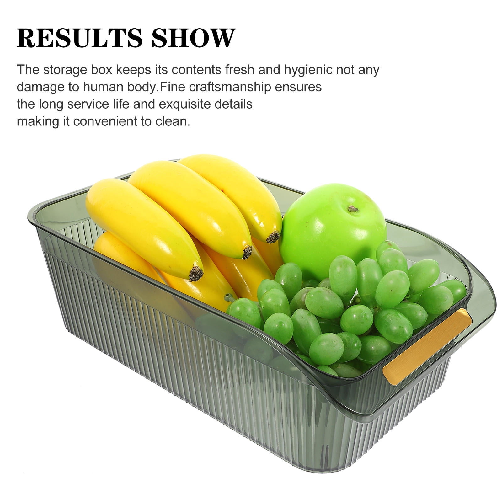 MLINS Crisper Produce Can Fridge Organizer Container Drawer Fruits ...