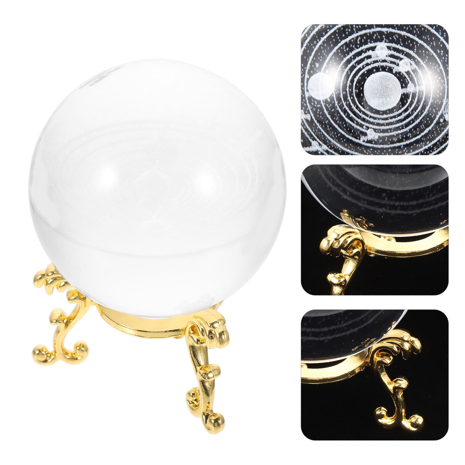 MLINS Crystal Ball Gift Sphere with Stand Space Globe Crystals Student ...