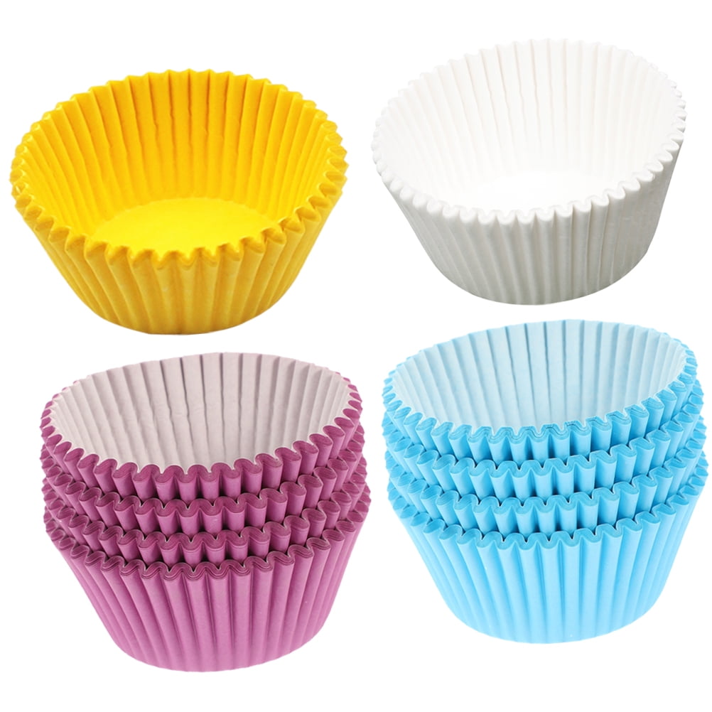 MLINS Cupcake Liners for Baking with Assorted Colors and Greaseproof ...