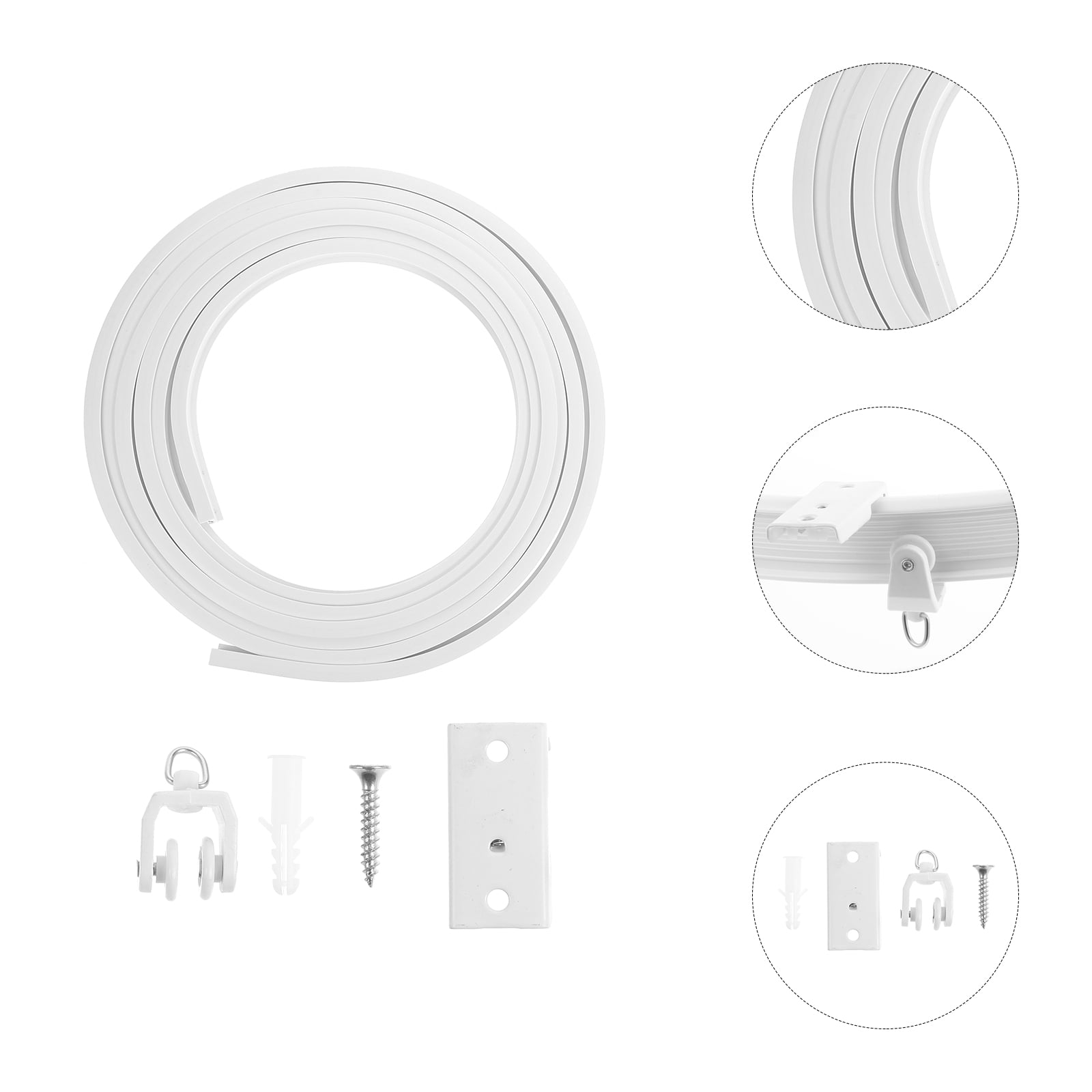 MLINS Curtain Track Room Dividers and Privacy Screens Tension Rod ...