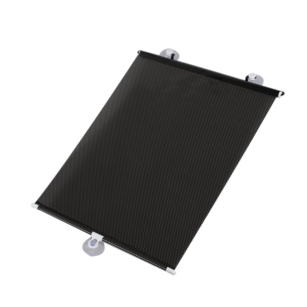 FELTECHELECTR Sun Visor Shade Curtain Black PVC 1Set - Walmart.com