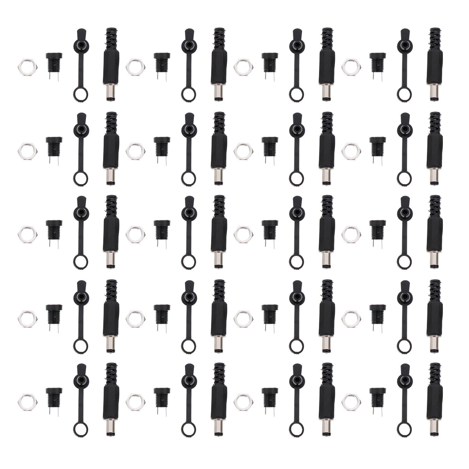 MLINS DC Barrel Plug Outlet Extender Wires Connectors Headphones Wired ...
