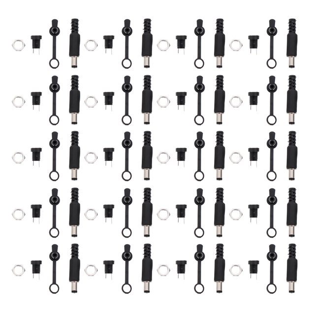 MLINS DC Barrel Plug Outlet Extender Wires Connectors Headphones Wired ...