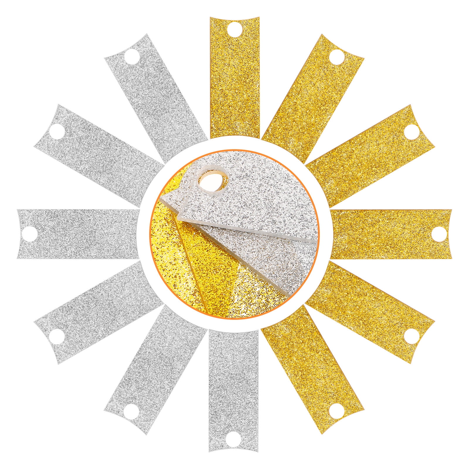 MLINS DIY Blank Acrylic Name Plate for Bottle Cap Decoration Assorted ...