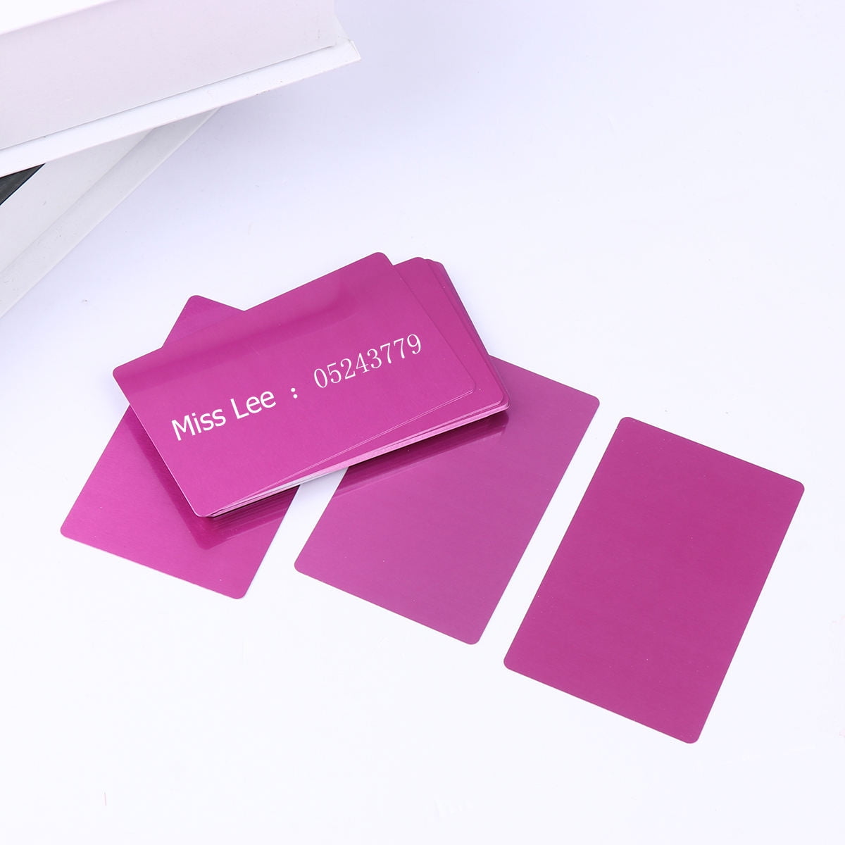 MLINS DIY Engraver Business Cards Blank Credit Card Size Purple ...