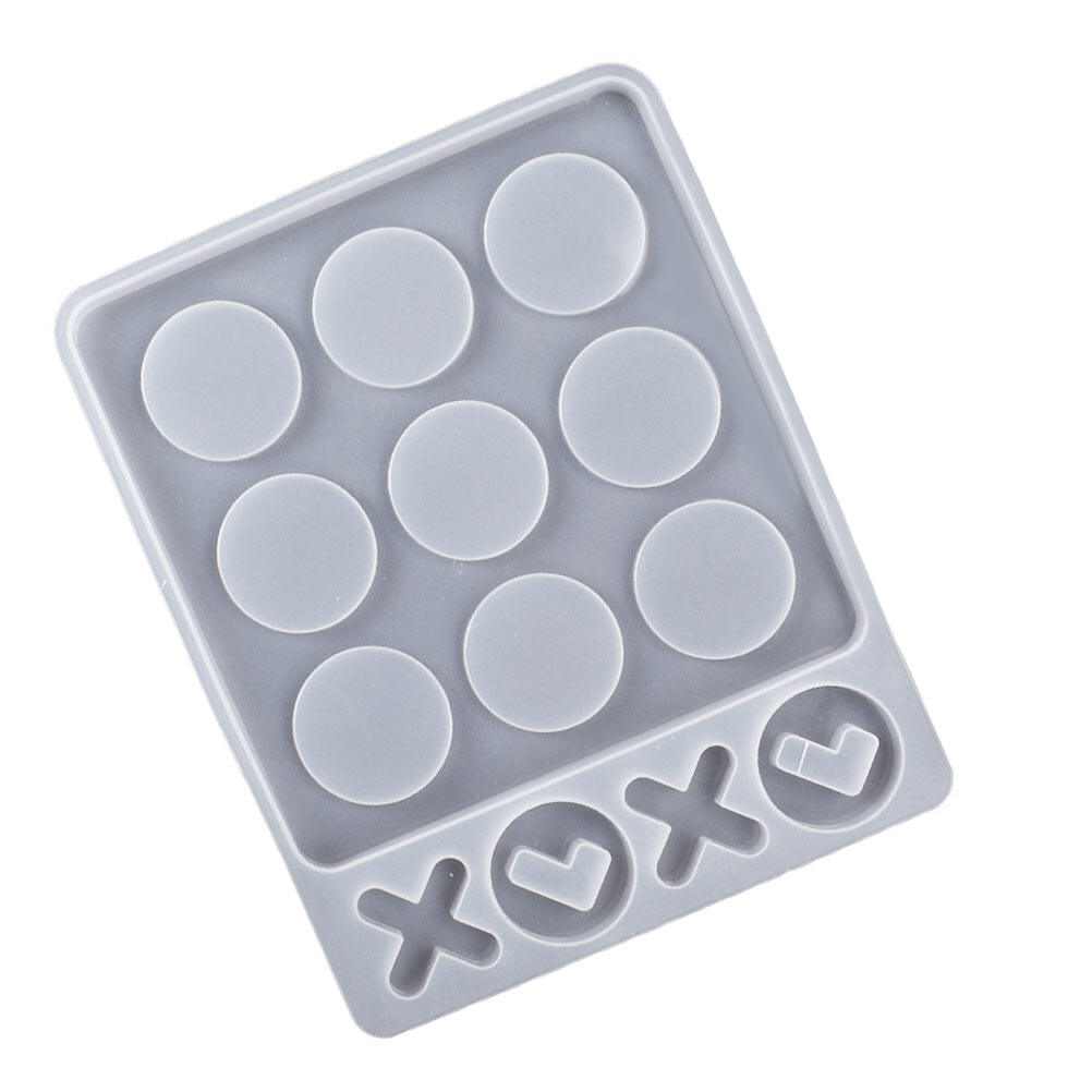 MLINS DIY Epoxy Mold XO Board Game Making Puzzle Craft Kits White ...