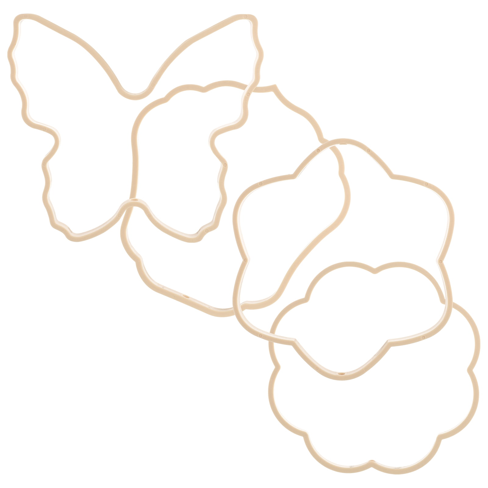 MLINS DIY Hand Fan Frame for Crafts Khaki ABS Material with Strong ...