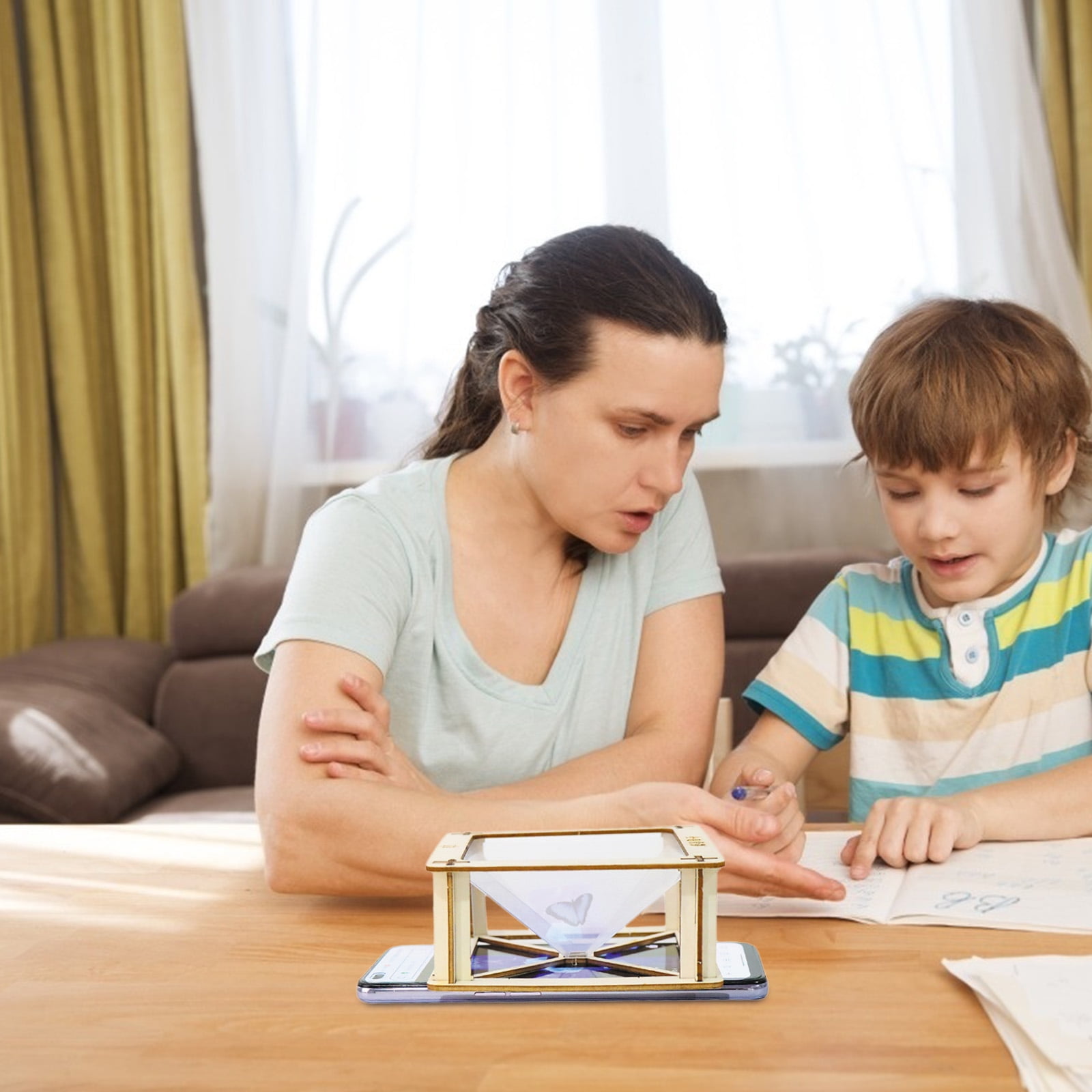 MLINS DIY Hologram Projector for Kids 3D Educational Science STEM Toy ...