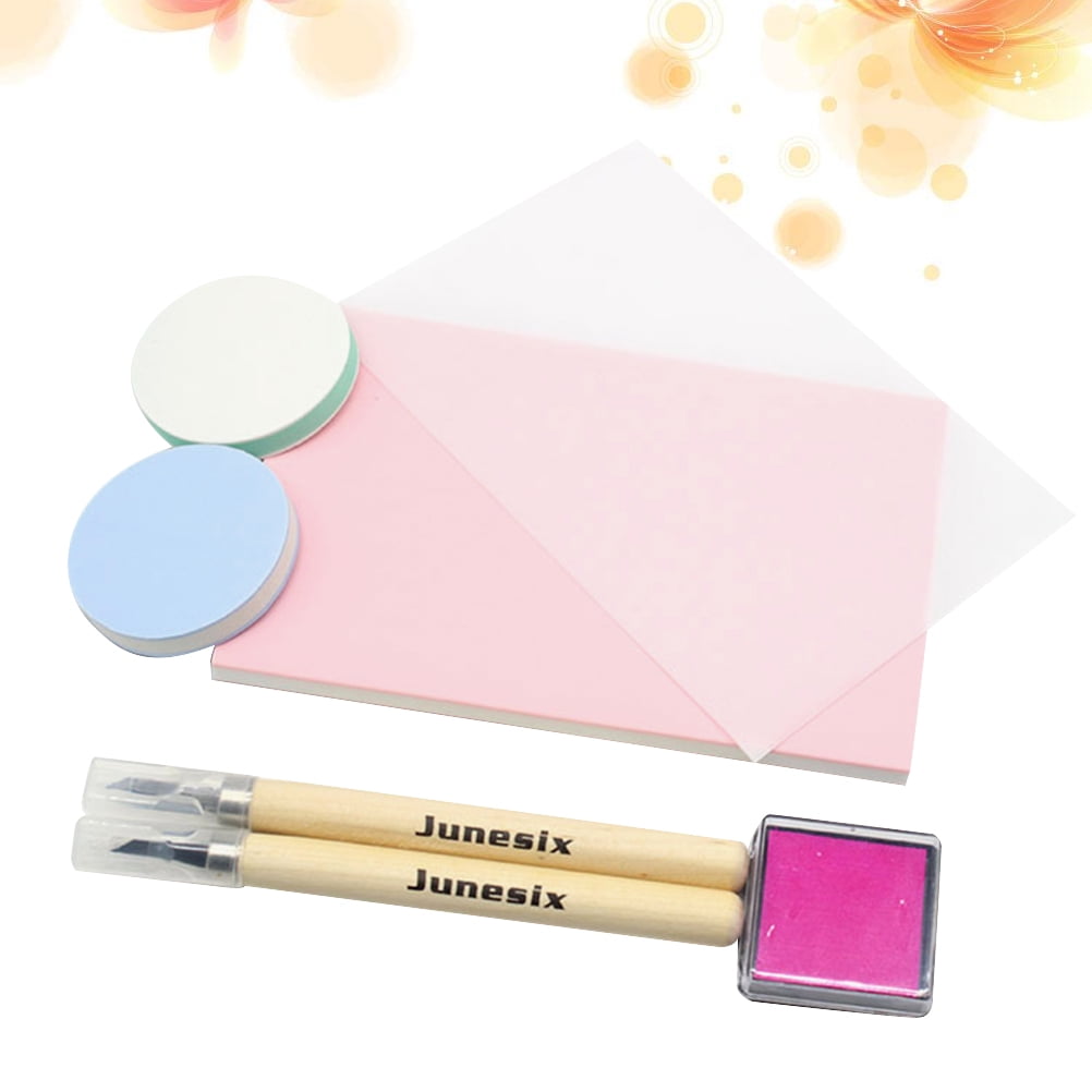 MLINS DIY Rubber Stamps Brick Set of Carving Tools for Safe and Durable ...