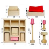 MLINS DIY Wooden Miniature Crafts for Decoration with Assorted Color ...