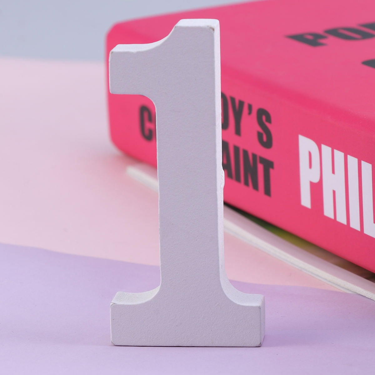 MLINS DIY Wooden Table Number Sign White Color for Wedding Decorations ...