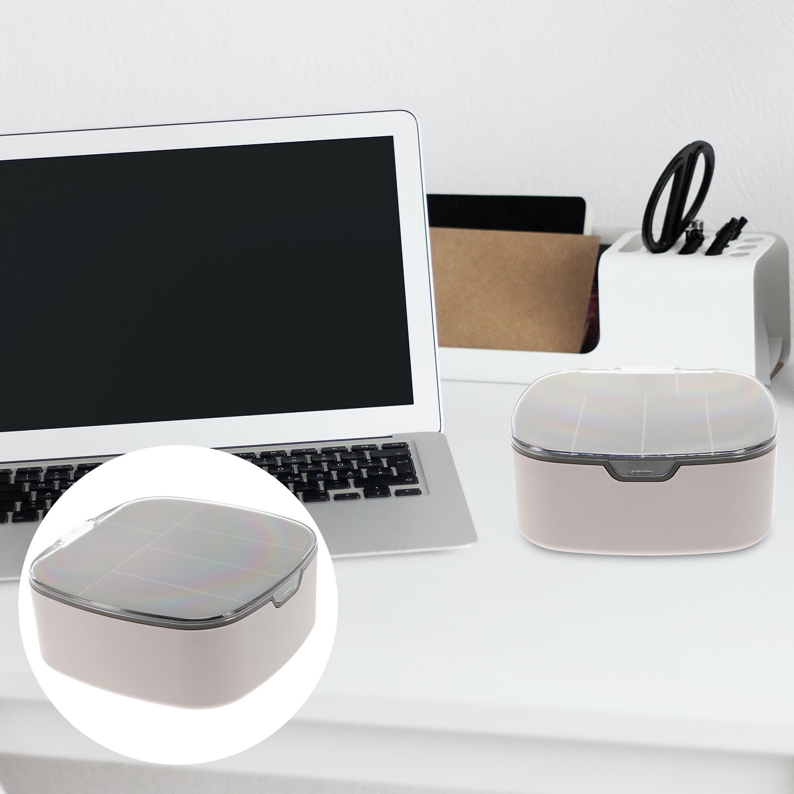 MLINS Data Cable Storage Cord Trunking Work Desk Light Grey - Walmart.com