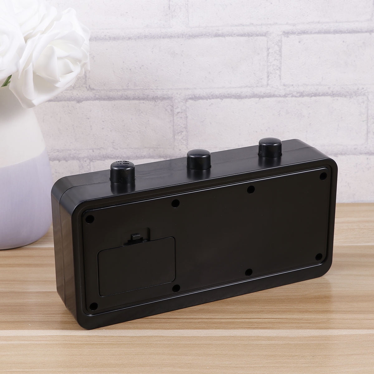 FONWILYO Kitchen Alarm Clock Black With Time Display 1Set 7.9X3.7X1.8In ...