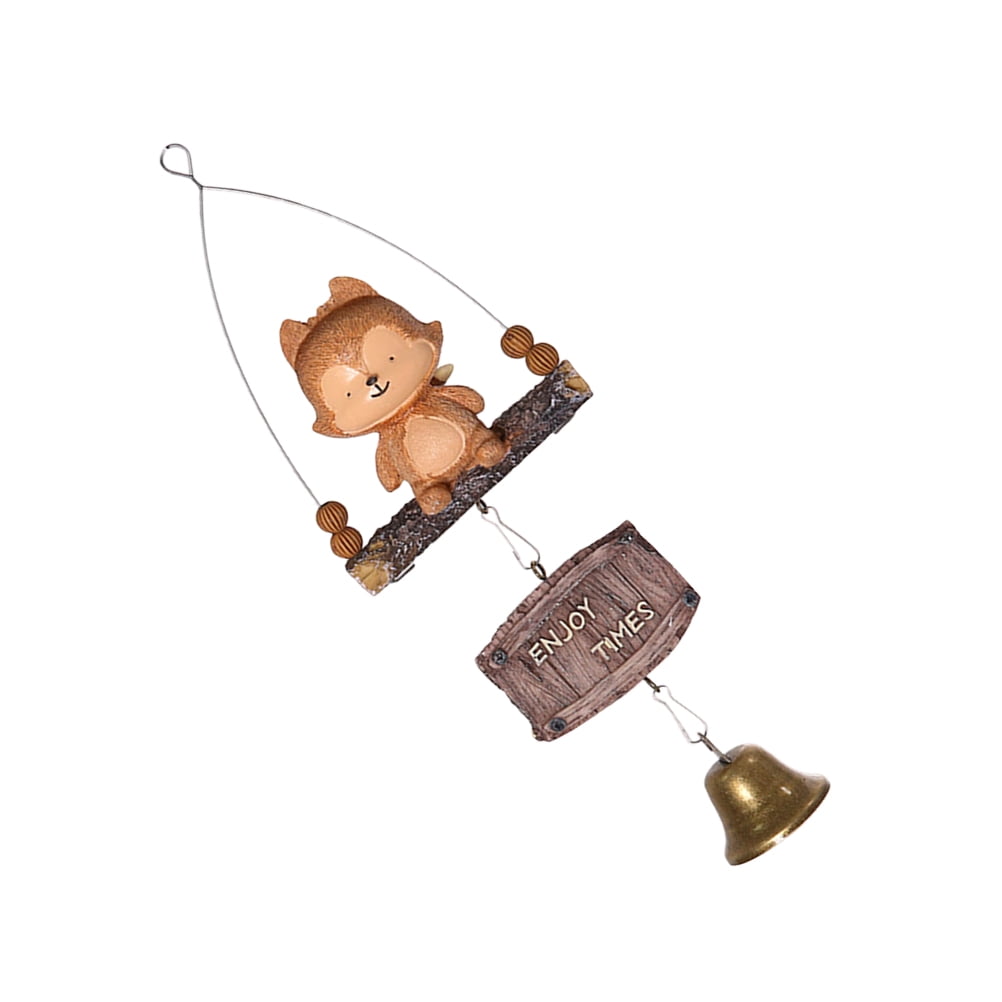 MLINS Decorations Fox Hanging Light Brown Wind Chime Mother Student ...