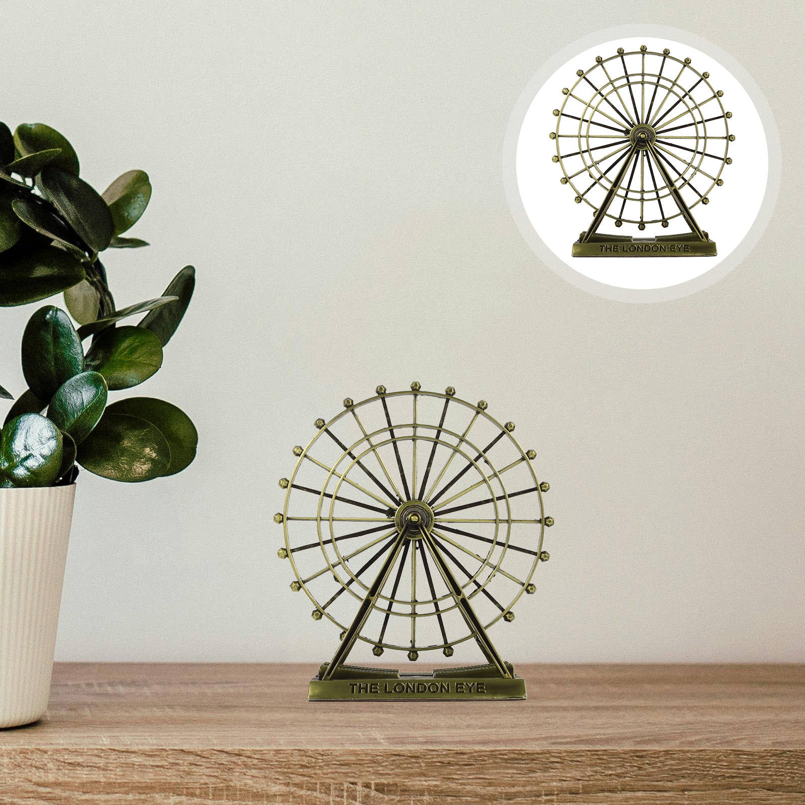 FONWILYO Motion Ferris Wheel Decor Antique Copper 1Set 6x5.3in ...