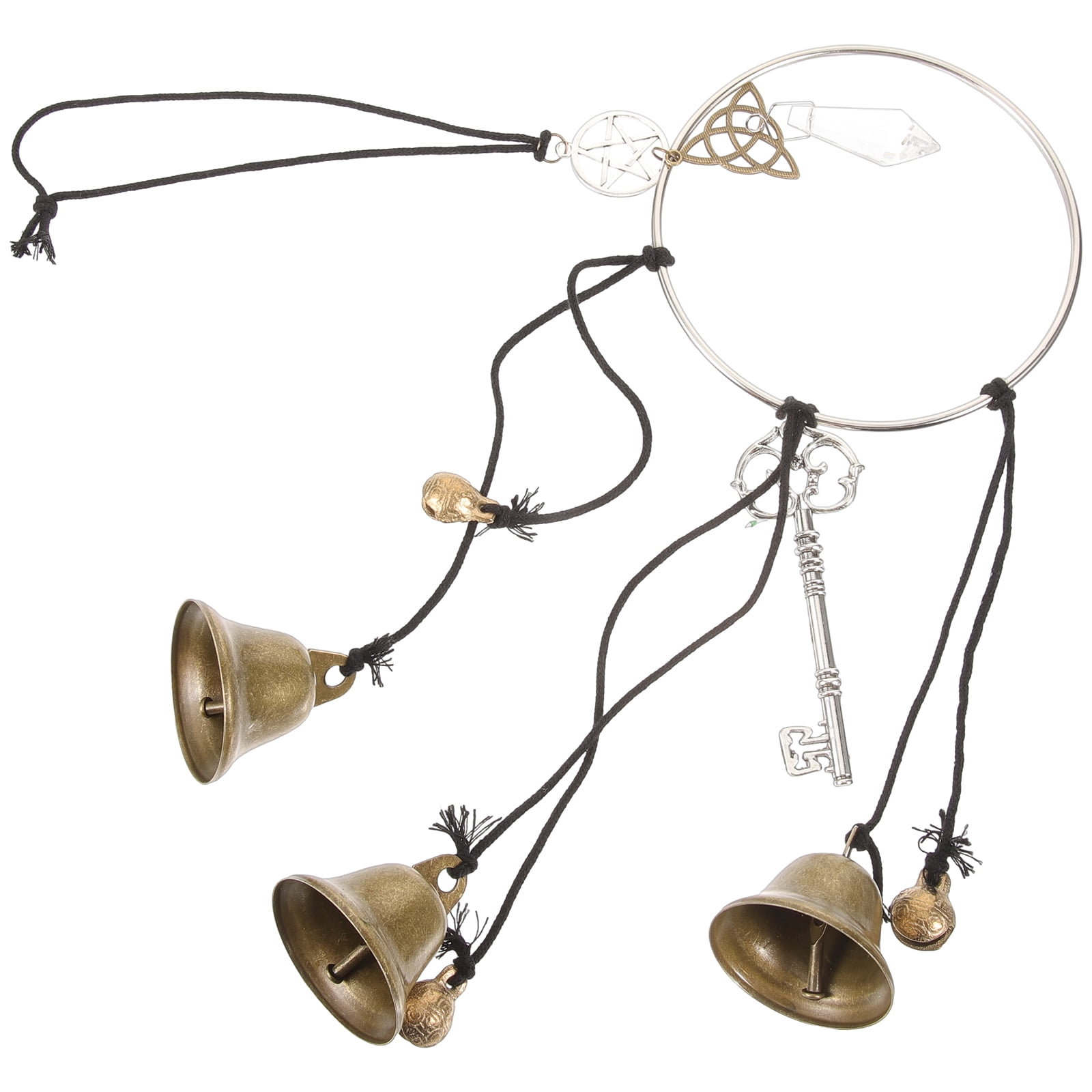 MLINS Decorative Wind Chime Metal Bell Unique Witch Bells for Door ...