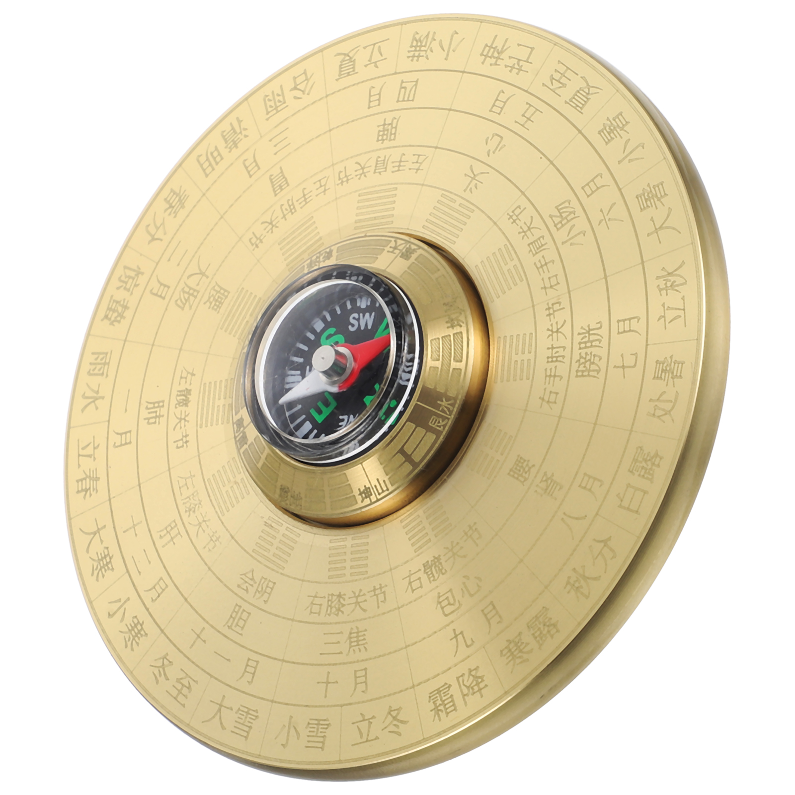 MLINS Delicate Ancient Metal Compass Vintage Chinese Compass Decorative ...