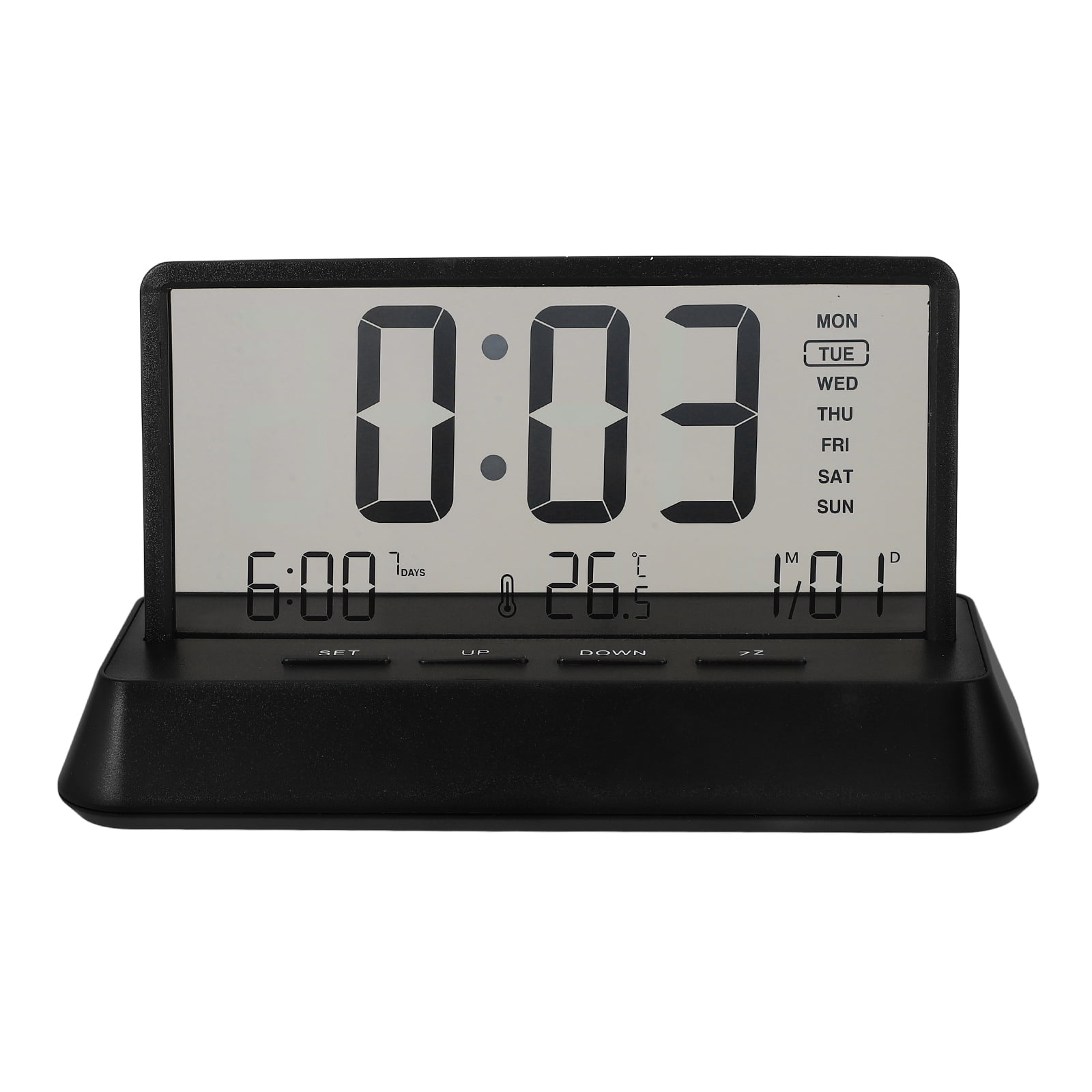 MLINS Desk Duster Digital Transparent Clock Office Child 14.30X7.70X5 ...