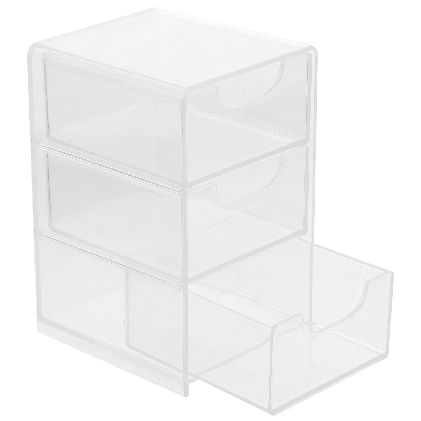 MLINS Desktop Drawer Clear Desk Storage Box Stacking Desktop Organizer ...